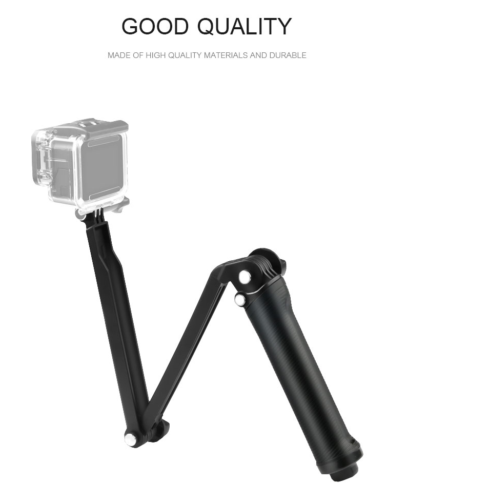 Trépied monopode étanche à 3 voies pour Go Pro, Session pour Xiaomi Yi ...